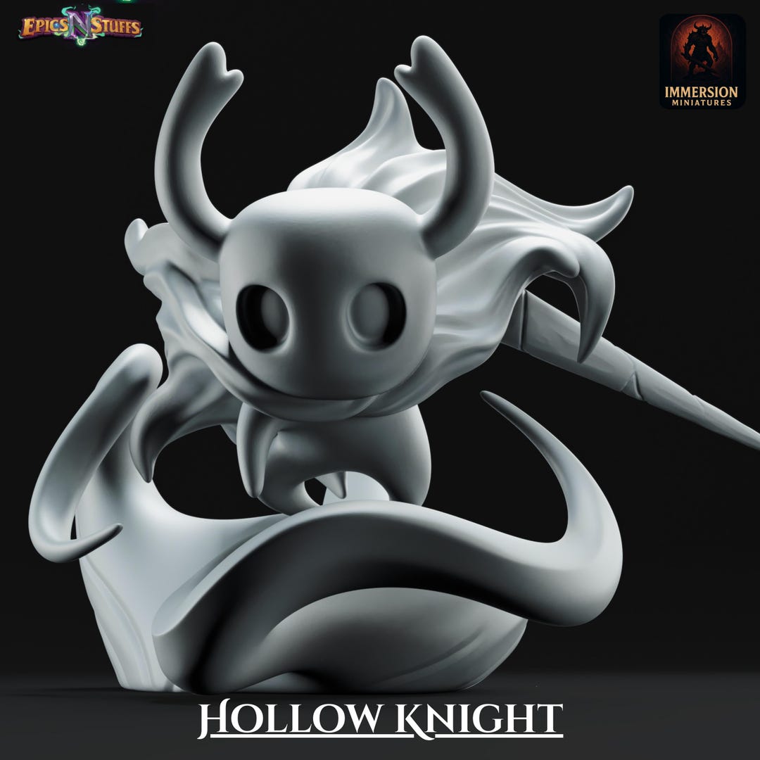 Hollow Knight the Knight Miniature - Silksong Model Figurine: 28mm/32mm ...