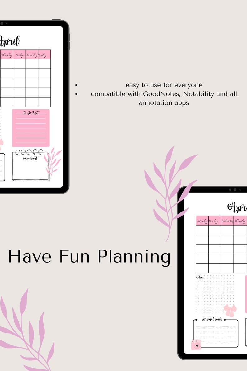 Digital Planner 2025, 2026, Digital Planner, Digital Goodnotes Template ...