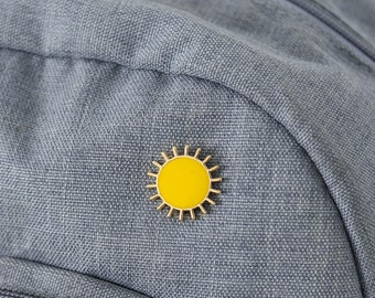 Vintage Brooch,gold Sun Metal Pin Brooch,sunshine Pin Badge,lapel Pin ...