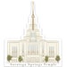 St. George Utah Temple Watercolor Art Print, 5x7, 8x10 & Bookmarks, LDS ...