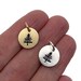 Tree Charm, Pine Tree Charm, Evergreen Charm, Nature Charm, Round ...