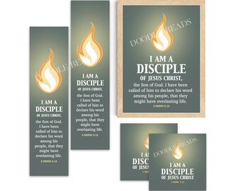 2024 LDS Youth Theme Bookmark & Stickers, LDS Young Women, I Am a ...