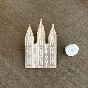 Salt Lake LDS Temple Keychain or Pin, Stand in Holy Places, Church of ...