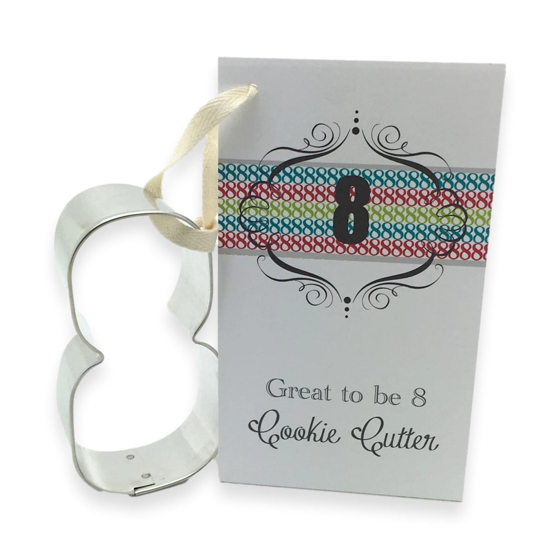Number 8 Cookie Cutter It's Great to Be Eight Cookies - Etsy