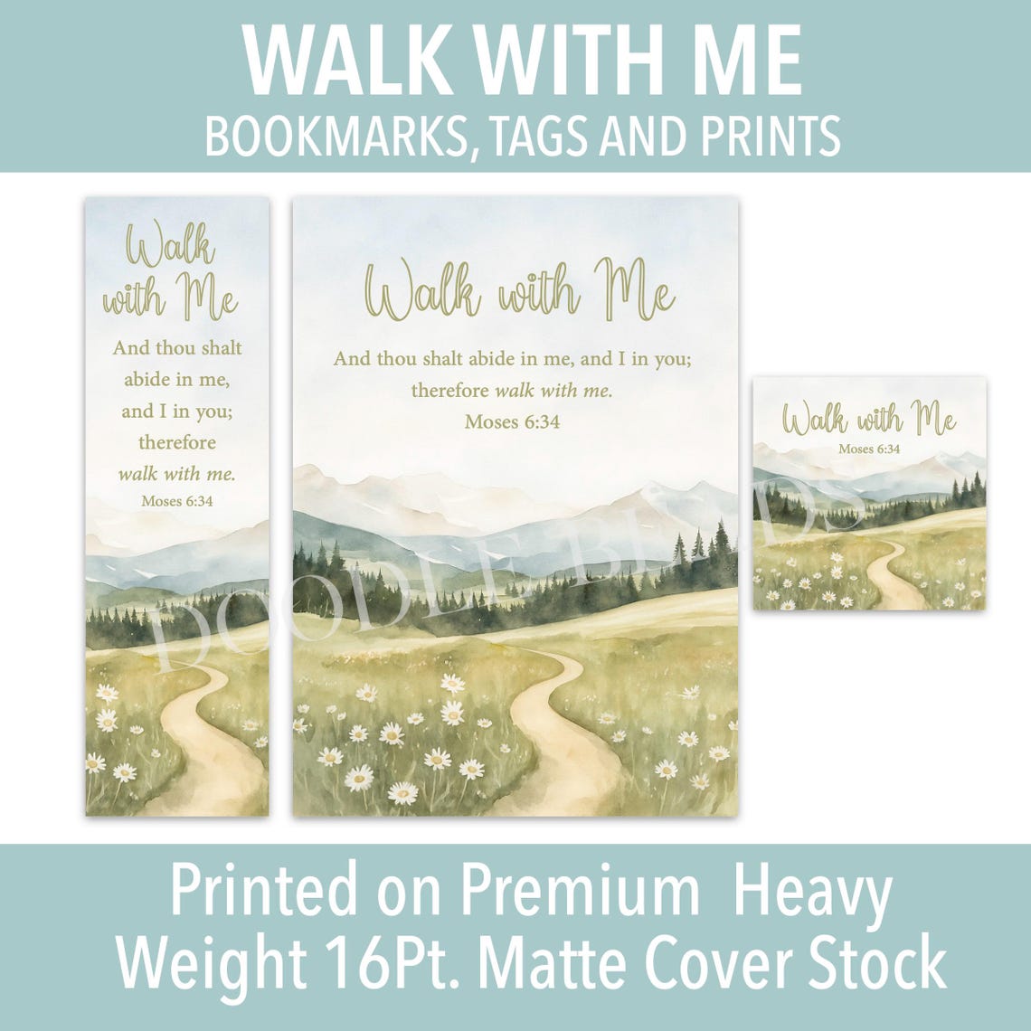 Walk With Me 2026 LDS Youth Theme Watercolor Art Prints, Printed ...