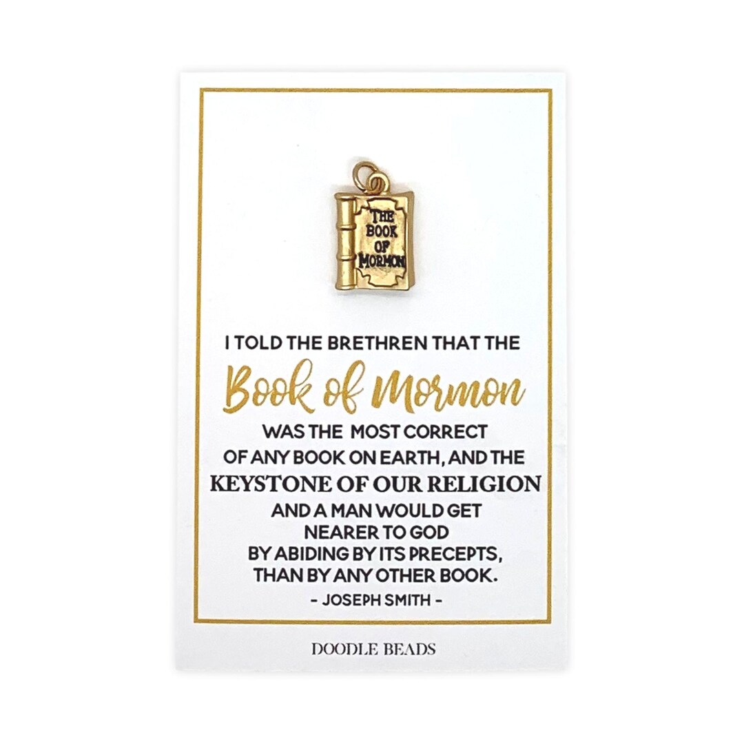 Come Follow Me 2020, Book of Mormon Charm Zipper Pull or Key Ring ...