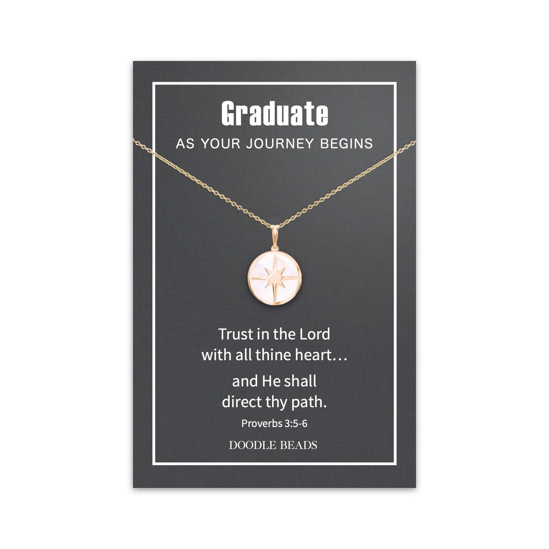 Girl Graduation Gift for Her Inspirational, Trust in the Lord With All ...