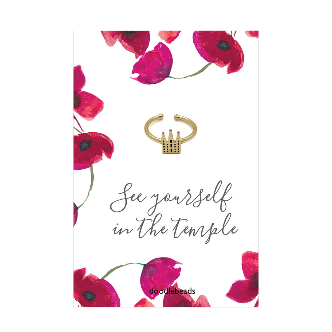 LDS Temple Jewelry, Silver or Gold Salt Lake Temple Ring With Card See ...