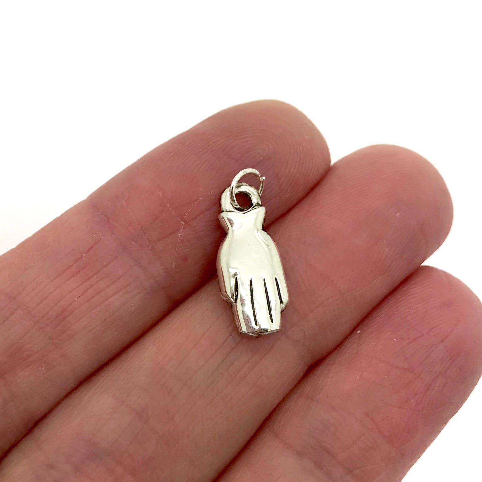 Heart in Hand Charm Helping Hands Charm Charity Never - Etsy