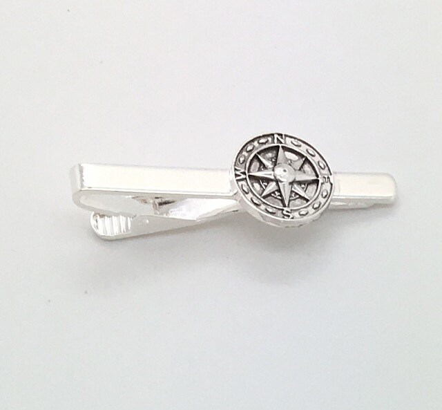 Compass Tie Bar - Gift for Dad, Boys, Men, Graduation Gift , Groomsmen ...