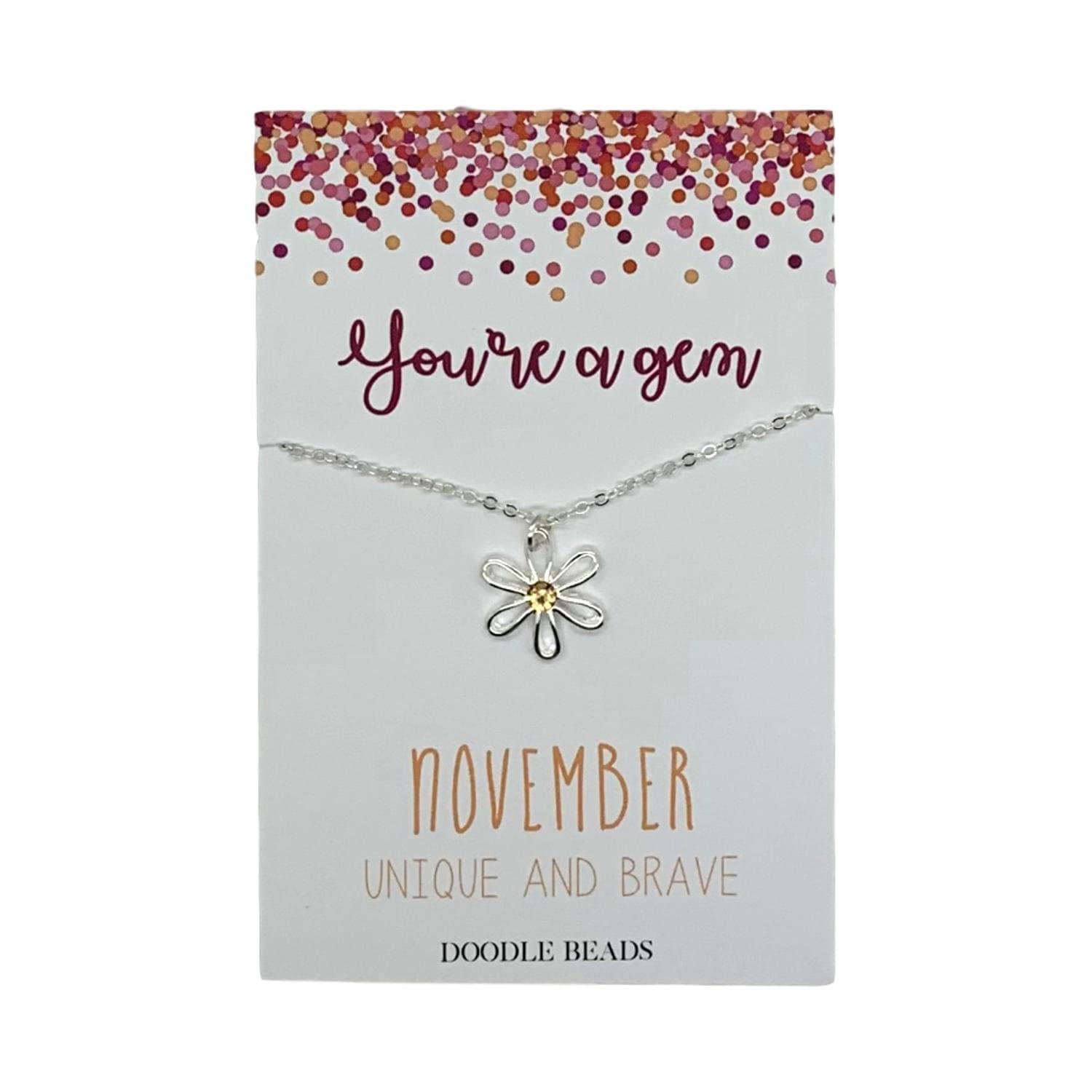 Little Girls Birthstone Necklace, October Birthstone Jewelry, Rose ...