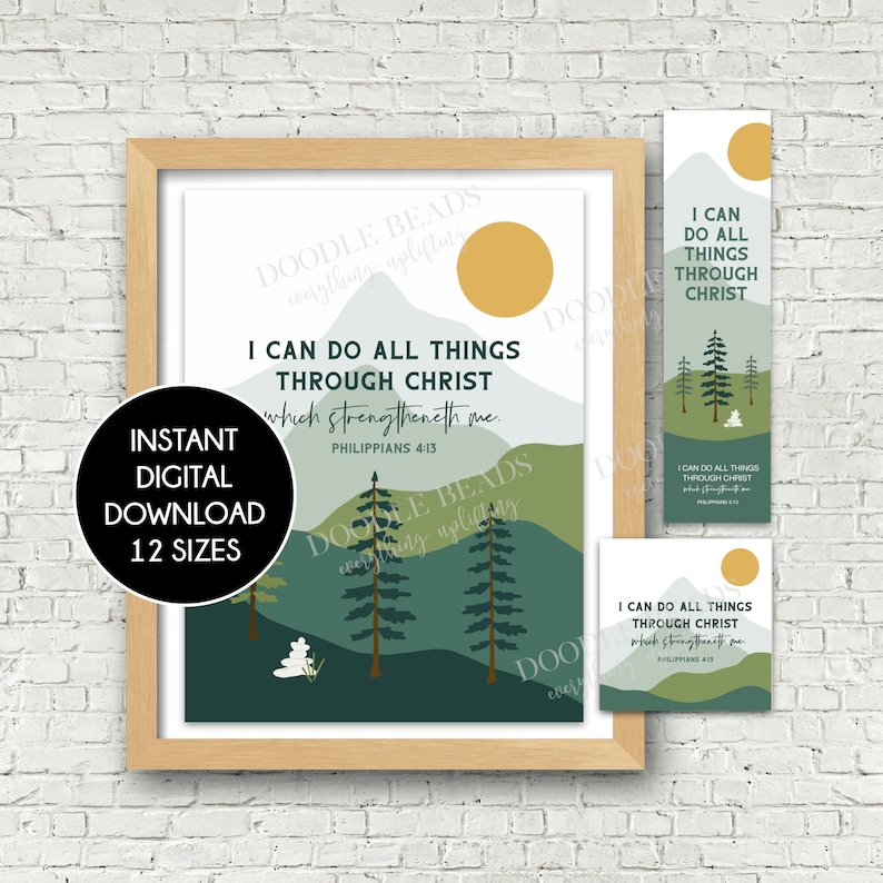 I Can Do All Things Through Christ Poster Prints LDS Youth - Etsy