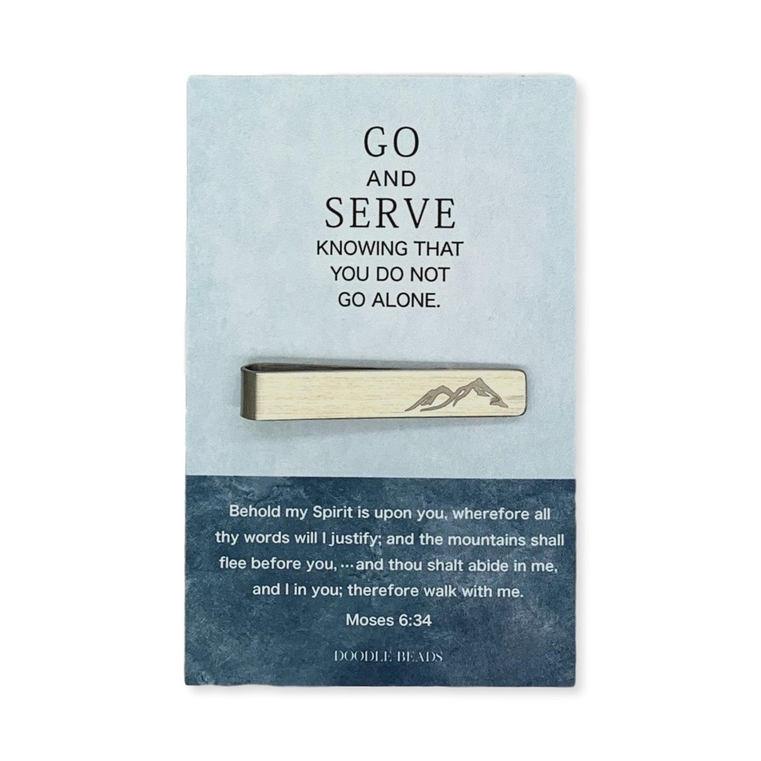 LDS Missionary Gifts, Missionary Tie Clip With Scripture Quote, Go ...
