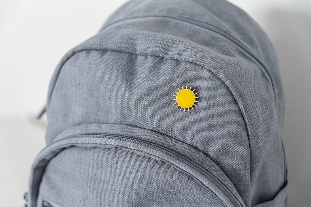 Sun Pin, Yellow Sunshine Pin, Happy Positive, Hard Enamel Pin for ...