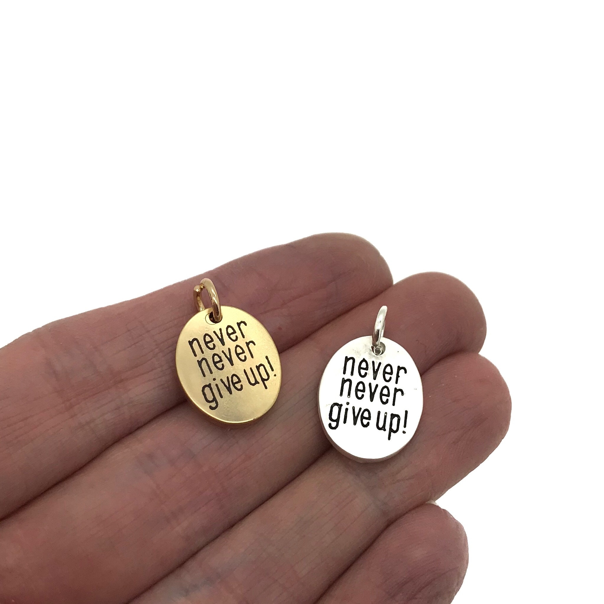 Inspirational Word Charms for Women Hand Stamped Charms - Etsy