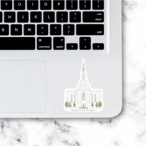 Orem Temple Sticker, Orem Utah LDS Temple, LDS Stickers, Waterproof ...