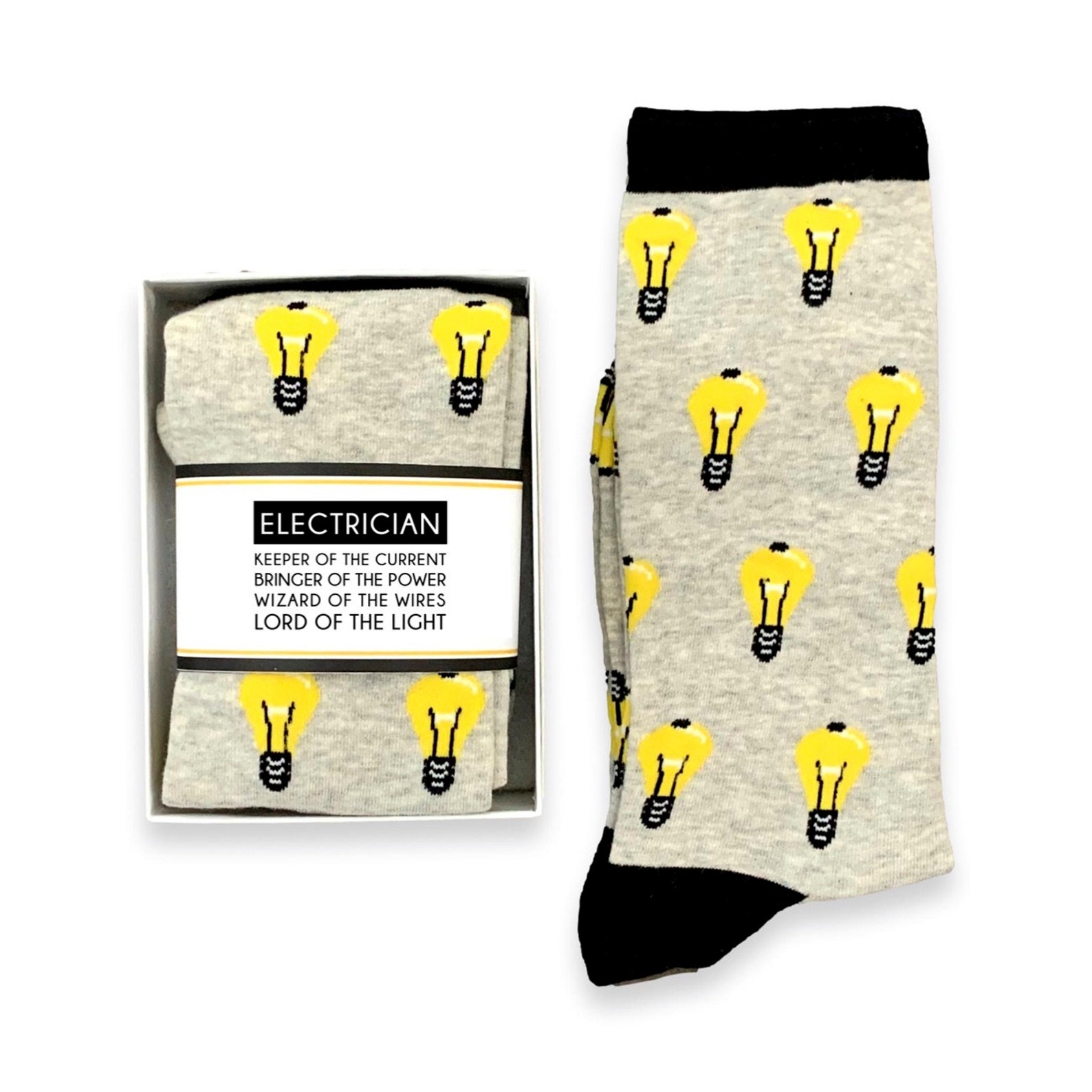 Funny Electrician Socks & Wrap Gift for Dad Husband | Etsy