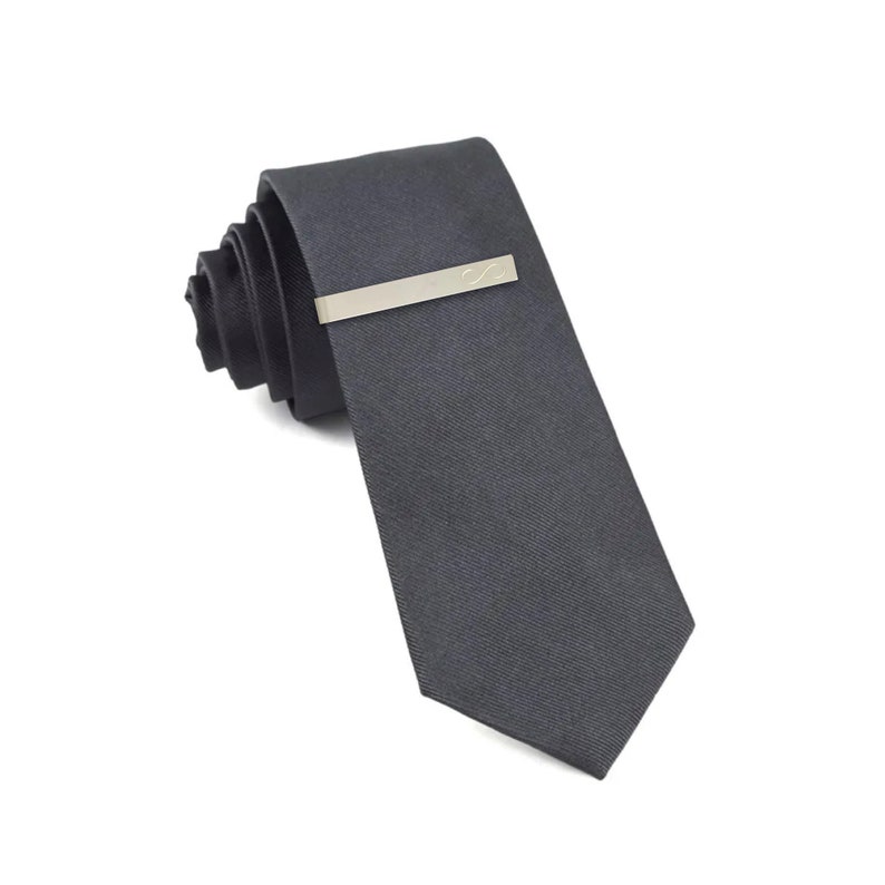 Infinity Tie Bar Infinity Stamped Tie Clip in a Gift Box - Etsy