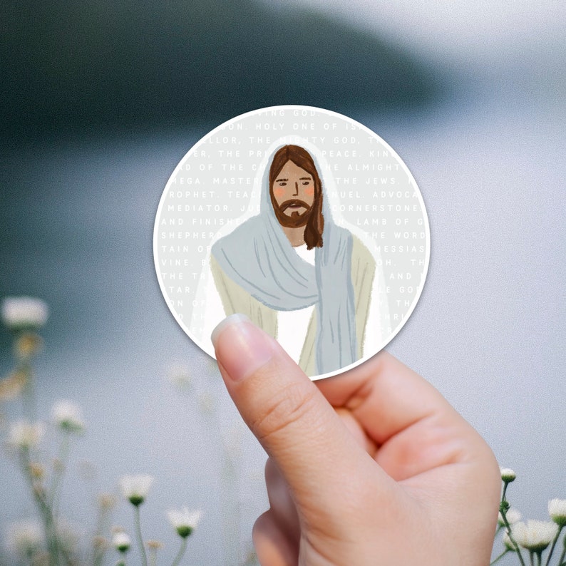 Names of Christ, Jesus Sticker for DIY Christmas Ornament, Jesus the ...