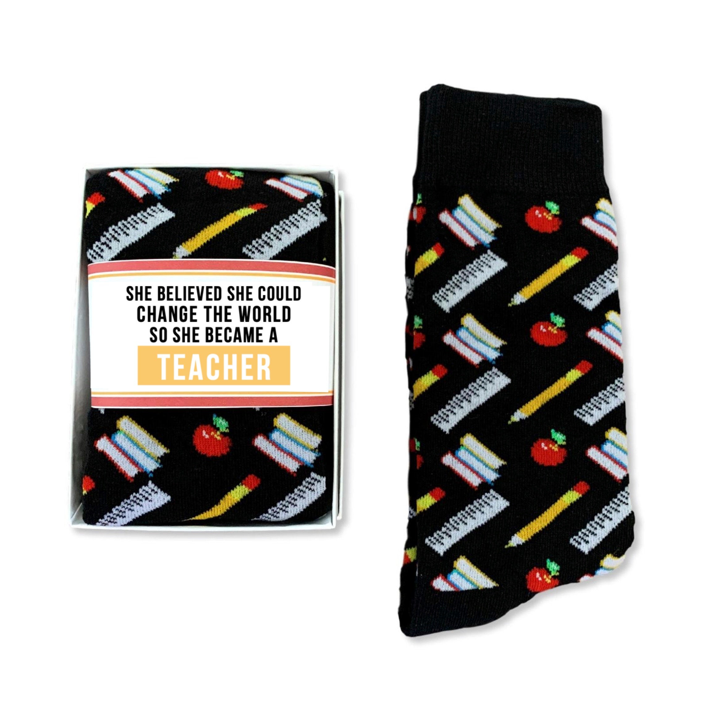 Men Teacher Gifts Thank you Teacher Socks Gift Box Male | Etsy