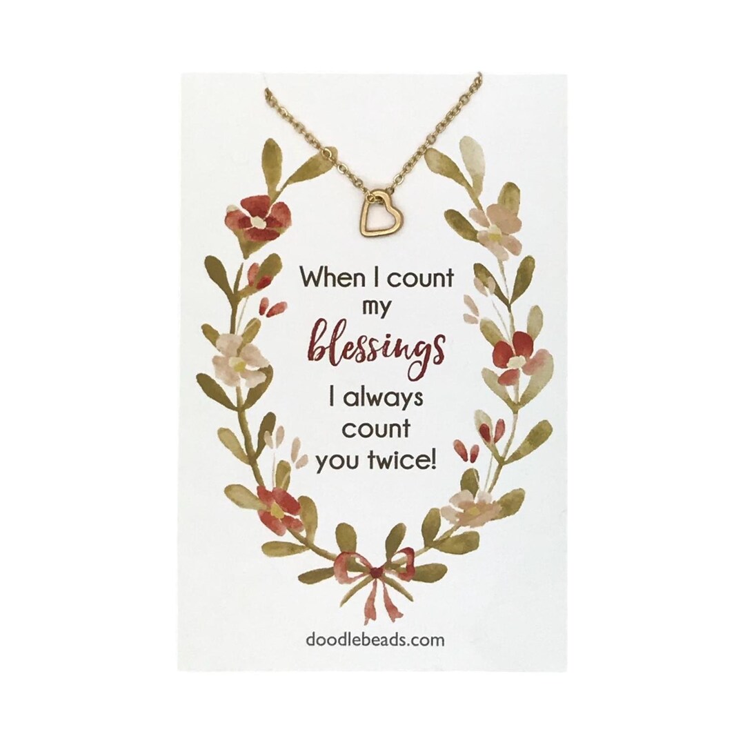 Fall Friendship Gift, Thank You Gift for Friend, When I Count My ...