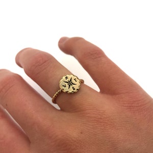 Graduation Gift for Her, Graduation Compass Ring and Card, Be Confident ...