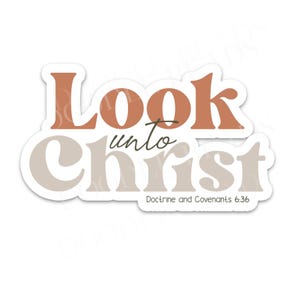 2025 LDS Youth Theme Look Unto Christ Vinyl Stickers, Waterproof and ...