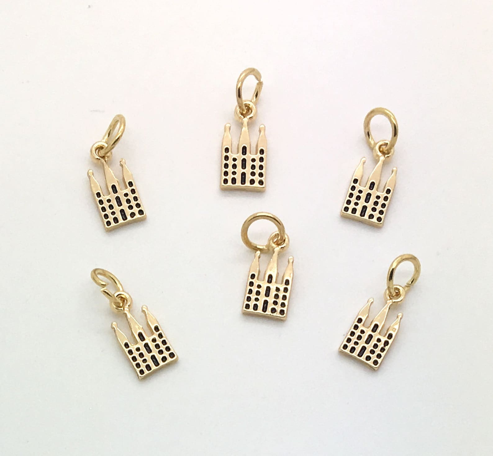 Silver or gold LDS temple charm salt lake temple mormon | Etsy