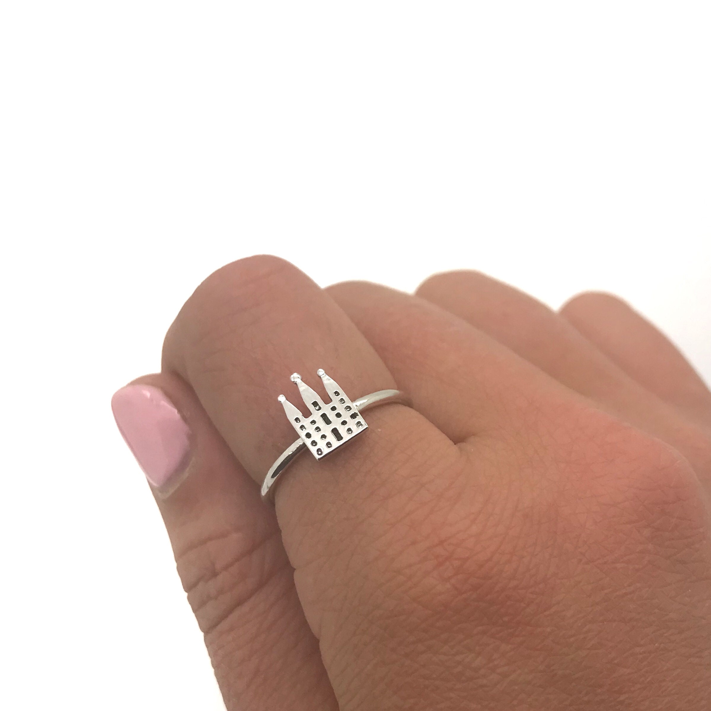 LDS Temple Jewelry Silver or Gold Salt Lake Temple Ring With | Etsy