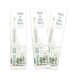 Mount Timpanogos Temple Watercolor Wall Art Printable & Bookmarks, Mt ...