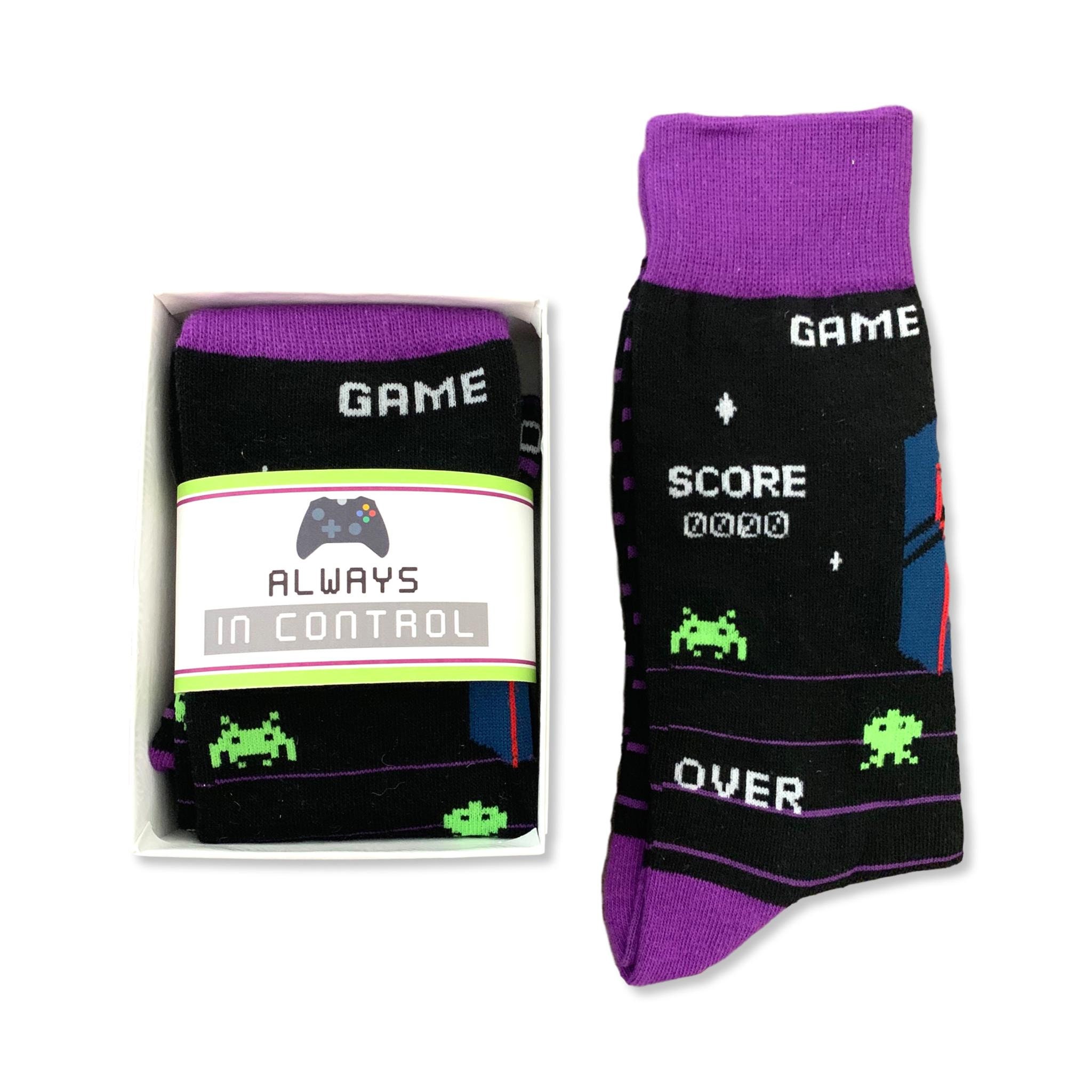 Gamer gifts for him men's gaming socks video gamer | Etsy