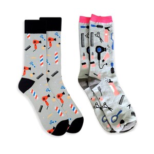 Gifts for Hairdresser, Hair Stylist Socks for Men, Women, Licensed ...