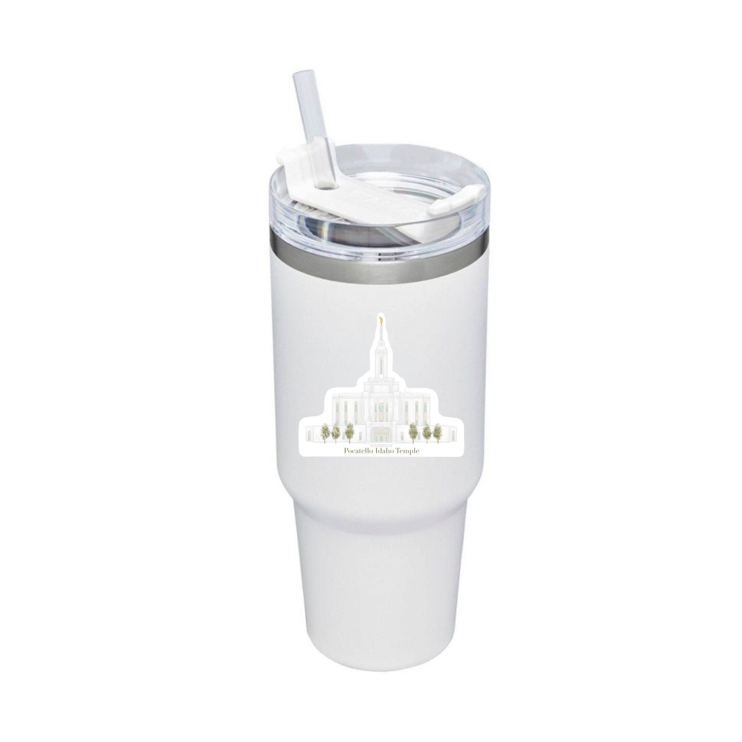 Pocatello Idaho LDS Temple Sticker Decal, Latter Day Temples Watercolor ...
