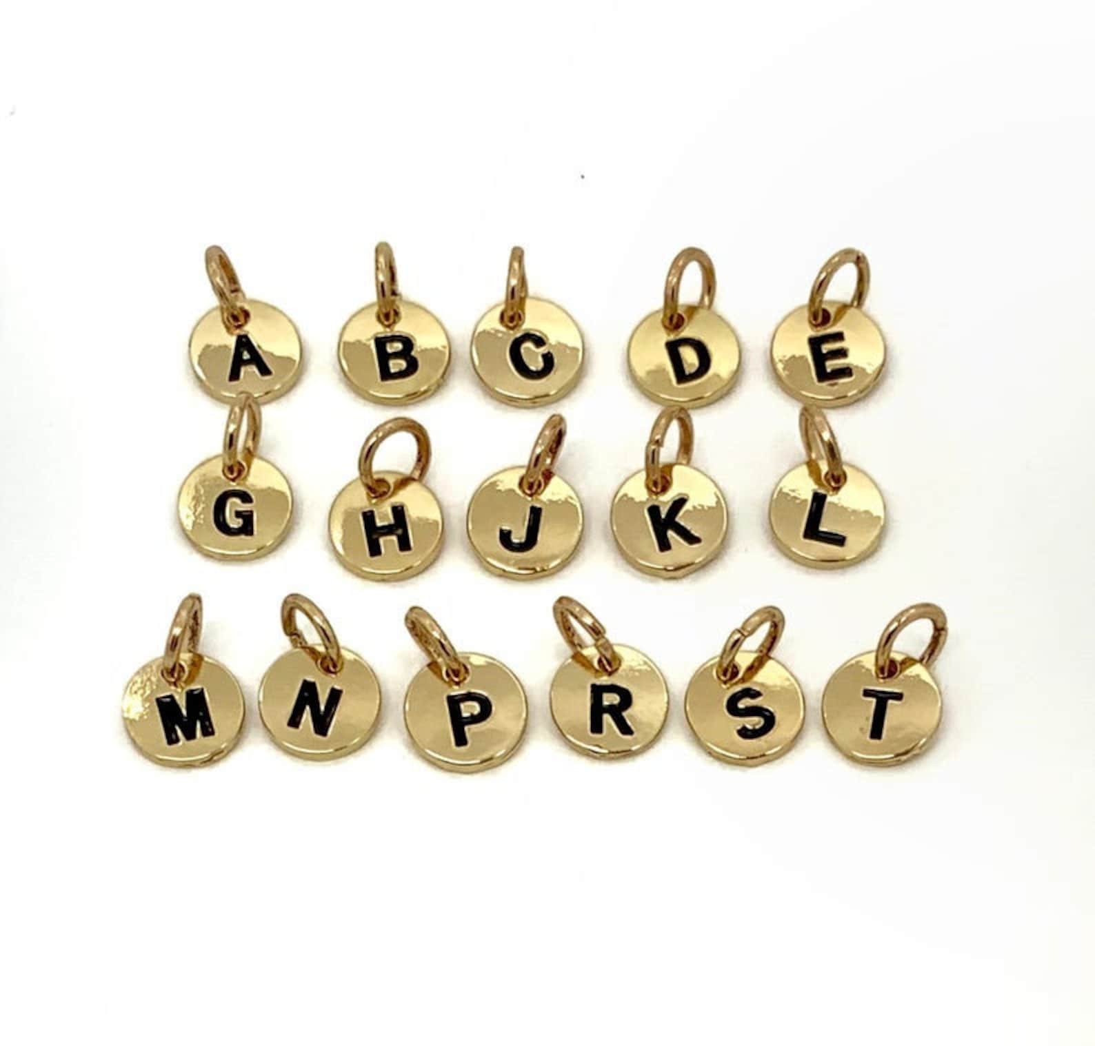 Garnet Birthstone Necklace Personalized Gold Initial Charm & | Etsy