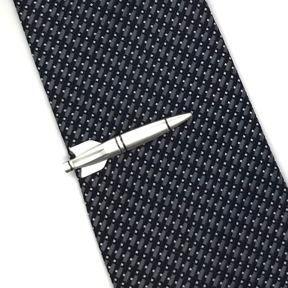 Rocket Tie Clip Airplane Tie Clip Vintage Tie Bar Outer - Etsy