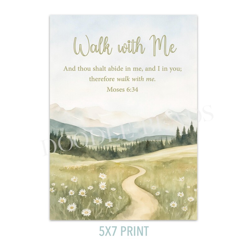 Walk With Me 2026 LDS Youth Theme Watercolor Art Prints, Printed ...