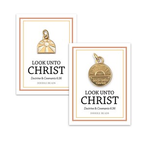 Look Unto Christ 2025 LDS Youth Theme Charm | Sunrise Medallion ...