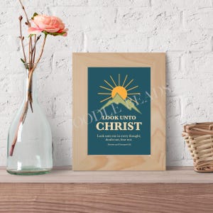 2025 LDS Youth Theme Look Unto Christ Printable Poster, Digital ...