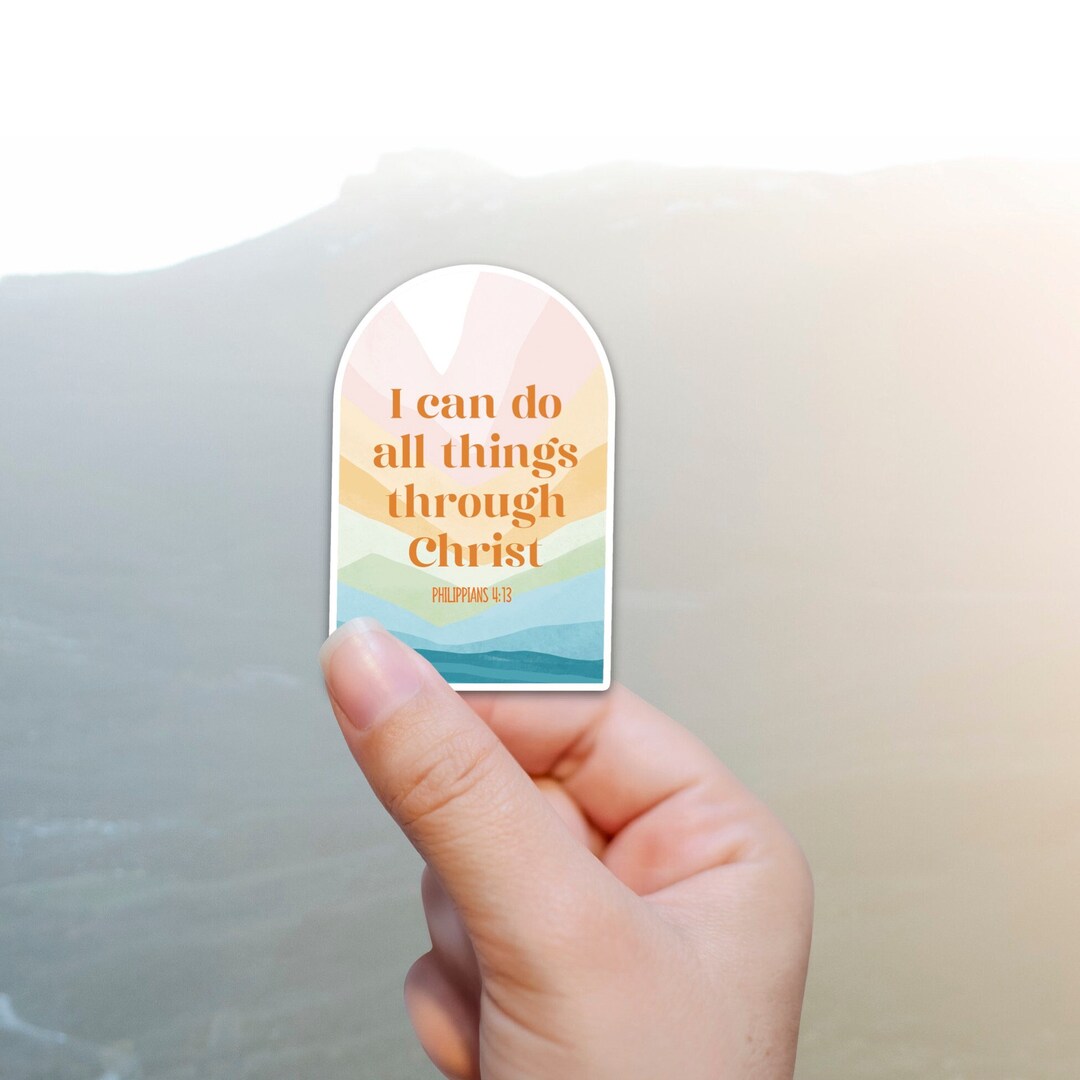 LDS Young Women YW Theme 2023 Stickers, I Can Do All Things Through ...