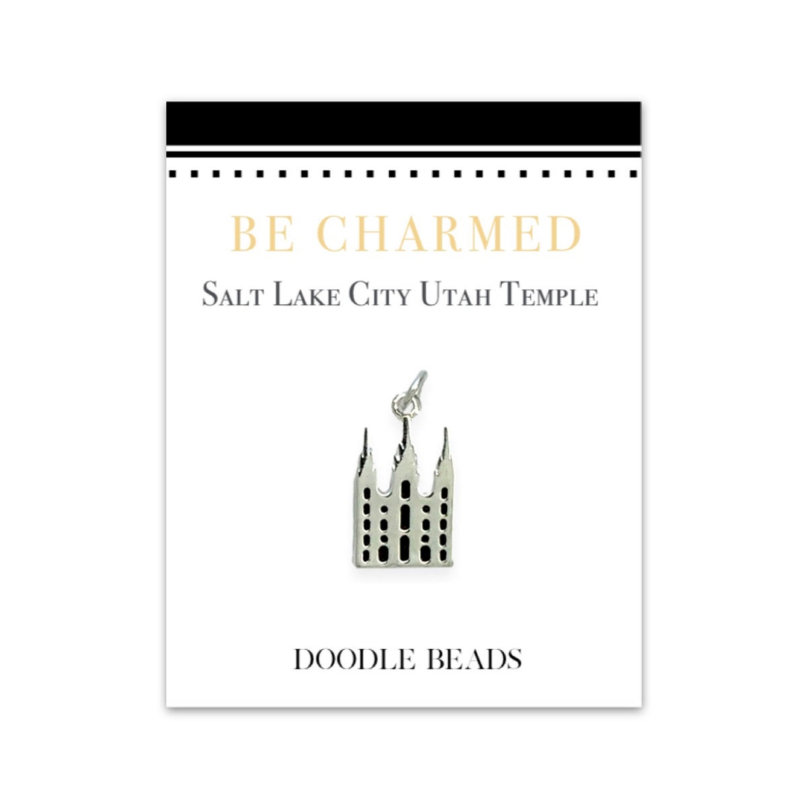 Silver or Gold LDS Temple Charm, Salt Lake Temple, Mormon Temples ...