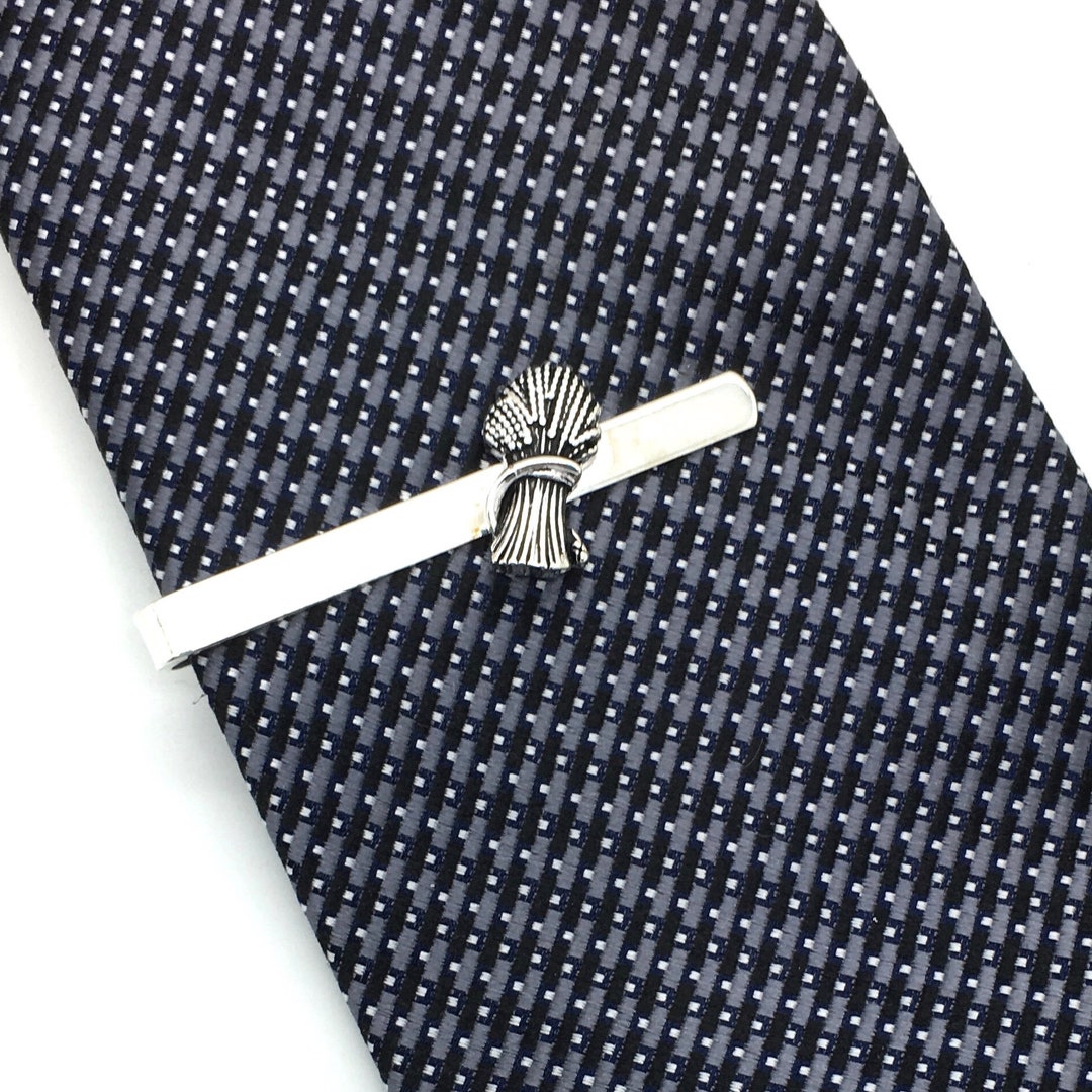 Wheat Sheaf Tie Bar Prosperity Tie Bar Retirement Gift for Him, Good ...