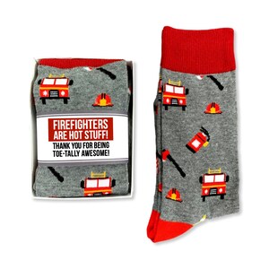 Fireman Fun Socks Thank You Appreciation Gift, Firefighter Gifts ...