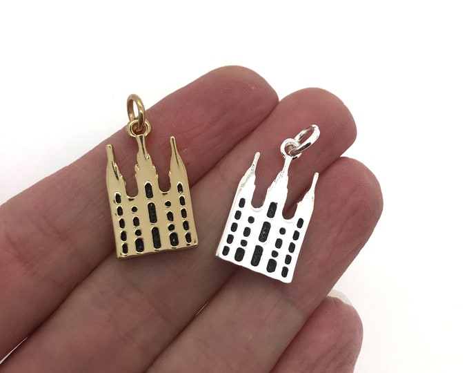 Silver or Gold LDS Temple Charm, Salt Lake Temple, Mormon Temples ...