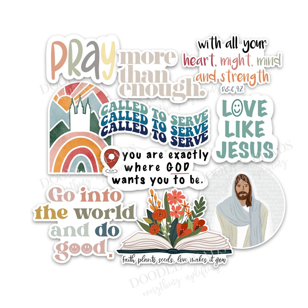 Sister Missionary Stickers, LDS Missionary Sticker Bundle, Missionary ...