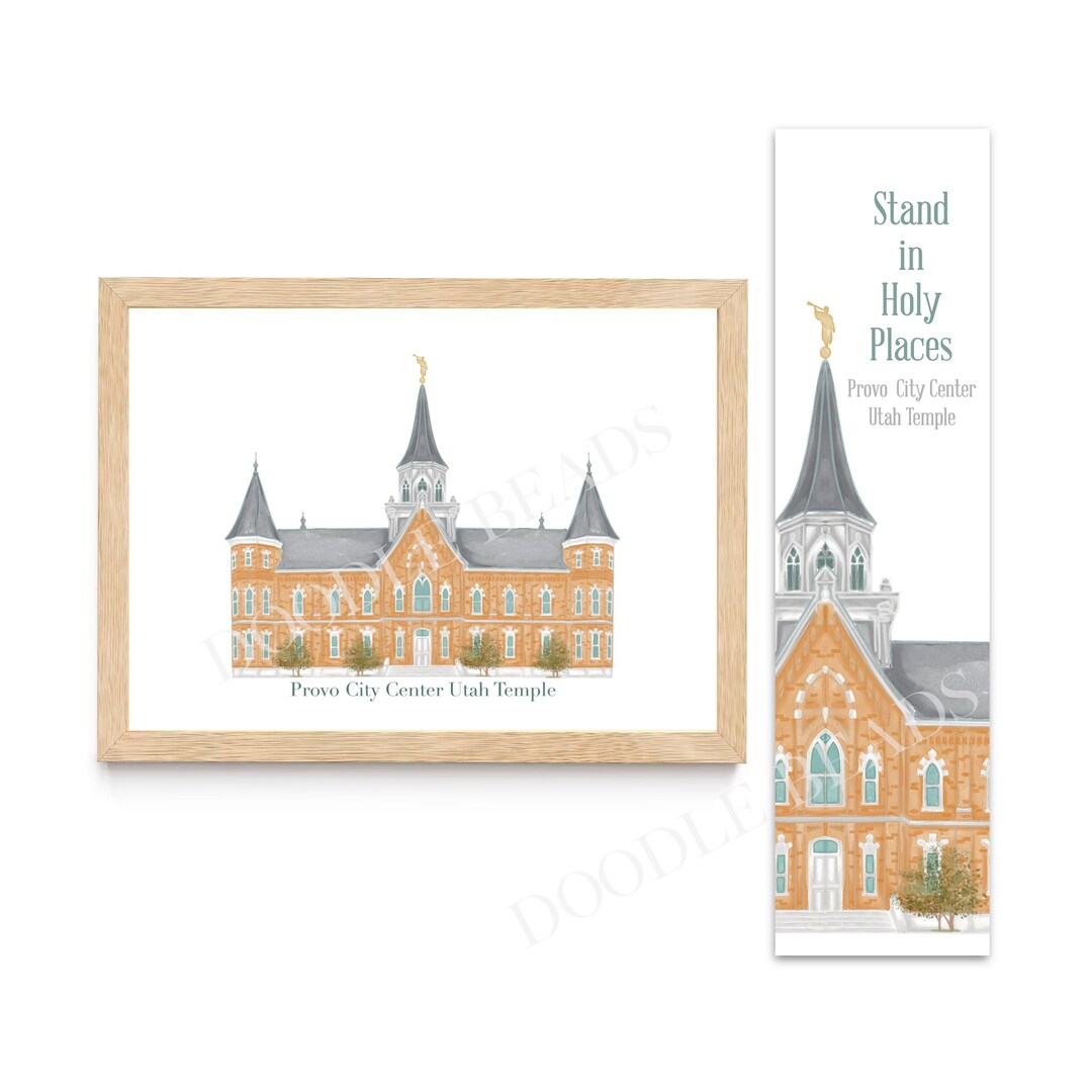 Provo City Center Utah Temple Watercolor Art Print, 5x7, 8x10 ...
