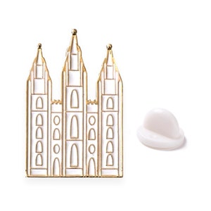 Think Celestial Salt Lake LDS Temple Keychain or Pin, Church of Jesus ...