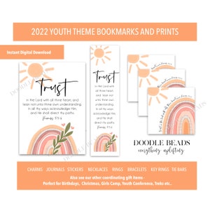 Trust in the Lord 2022 Youth Theme Printable Wall Art, Young Women ...