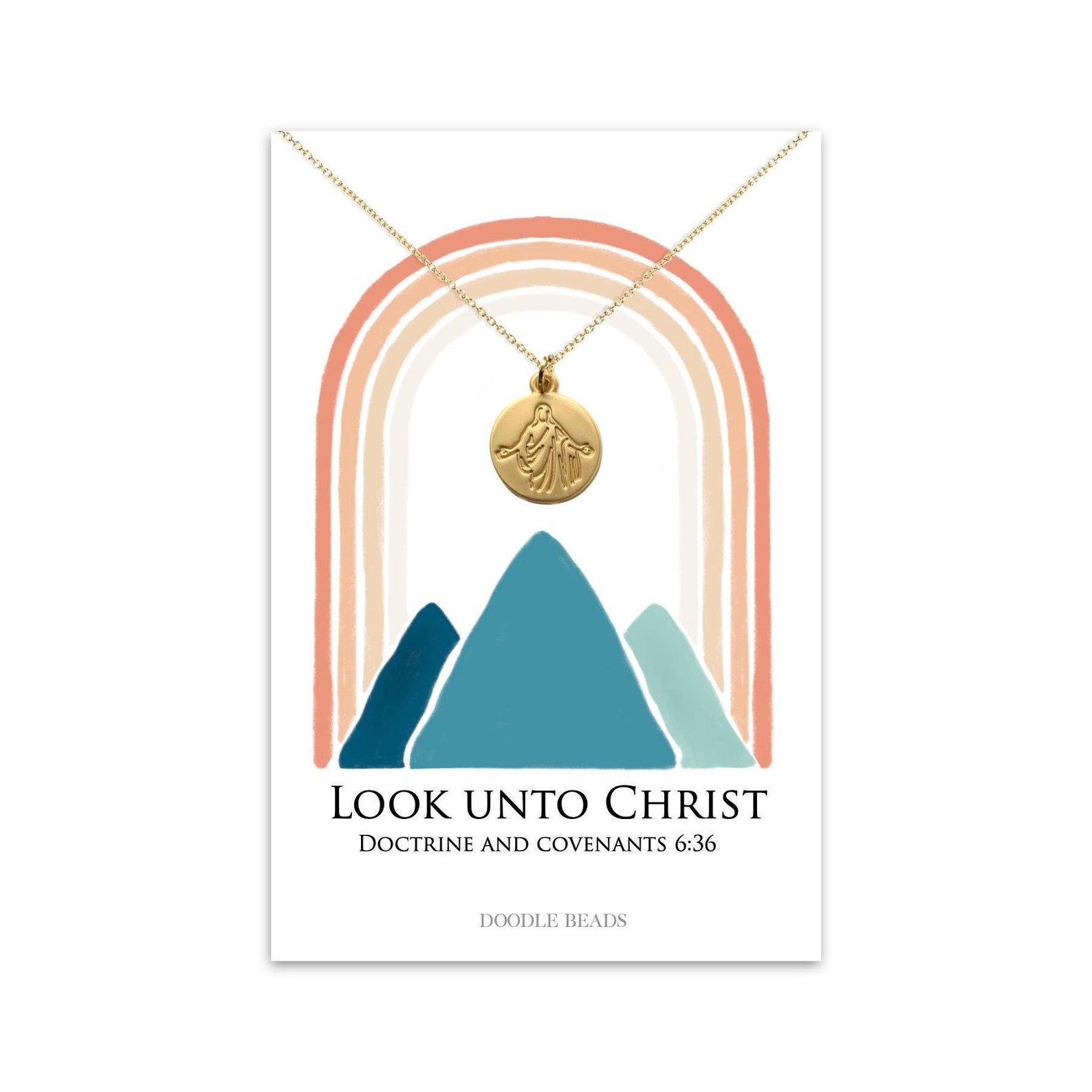 2025 LDS Youth Theme | Look Unto Christ Necklace | Christus Pendant D&C ...