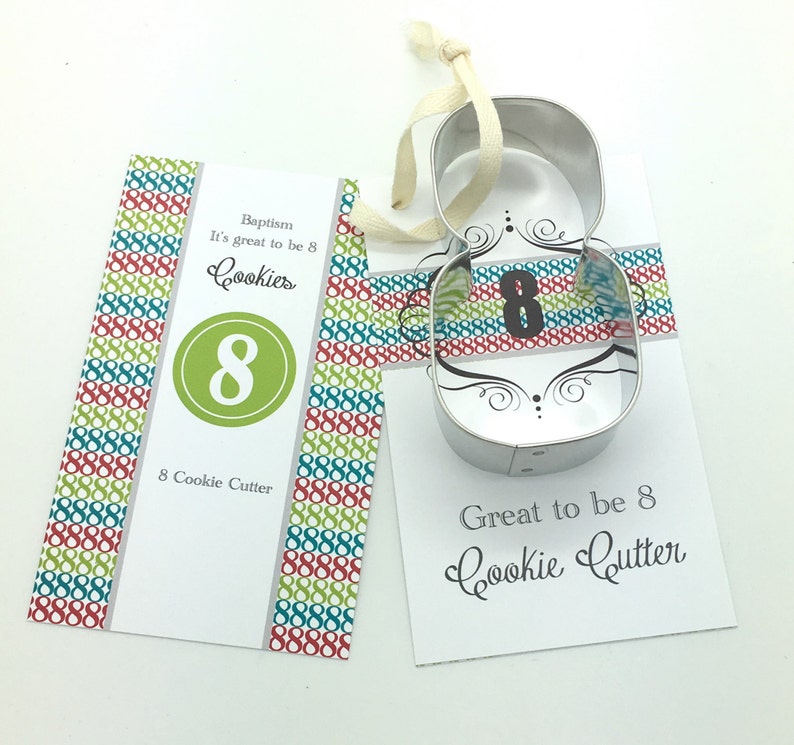 Number 8 Cookie Cutter It's Great to Be Eight Cookies | Etsy