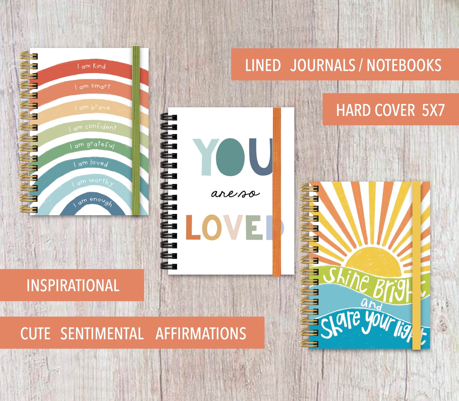 Self Affirmation Rainbow Journal for Girls, Fun Diary, Creative Writing ...